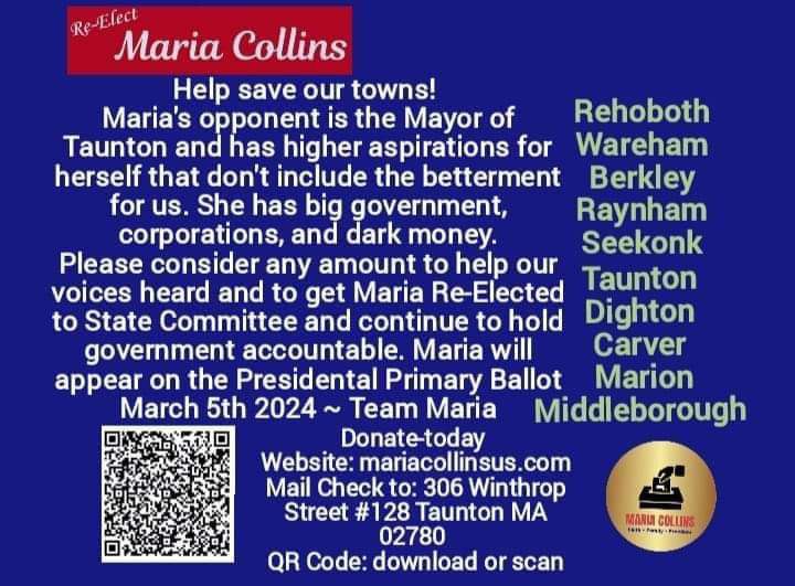 Maria Collins for State Committee – Massachusetts First